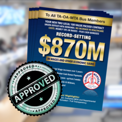 MTA Approves Contract | TWU Local 100