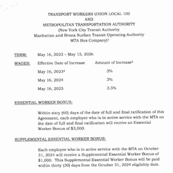 Questions and Answers on the Contract | TWU Local 100
